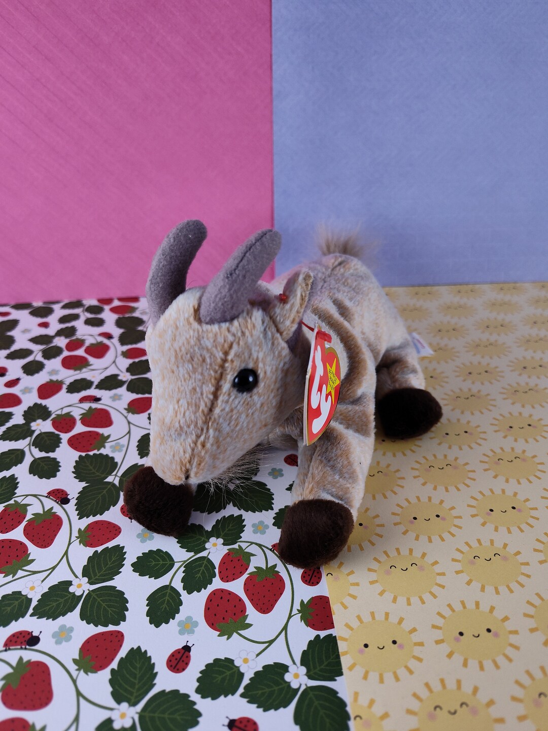 Vintage TY Beanie Baby - Goatee, Goat - November 4, 1998 - Etsy
