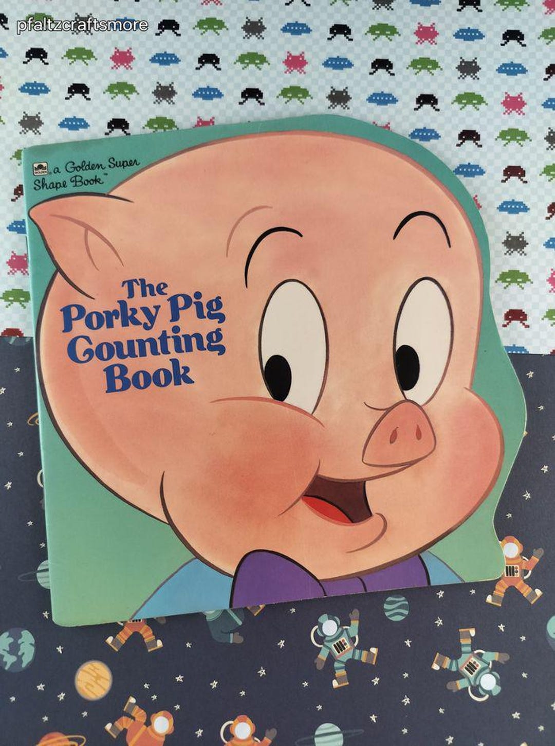 Vintage 1986 Golden Super Shape Book the Porky Pig Counting Book ...