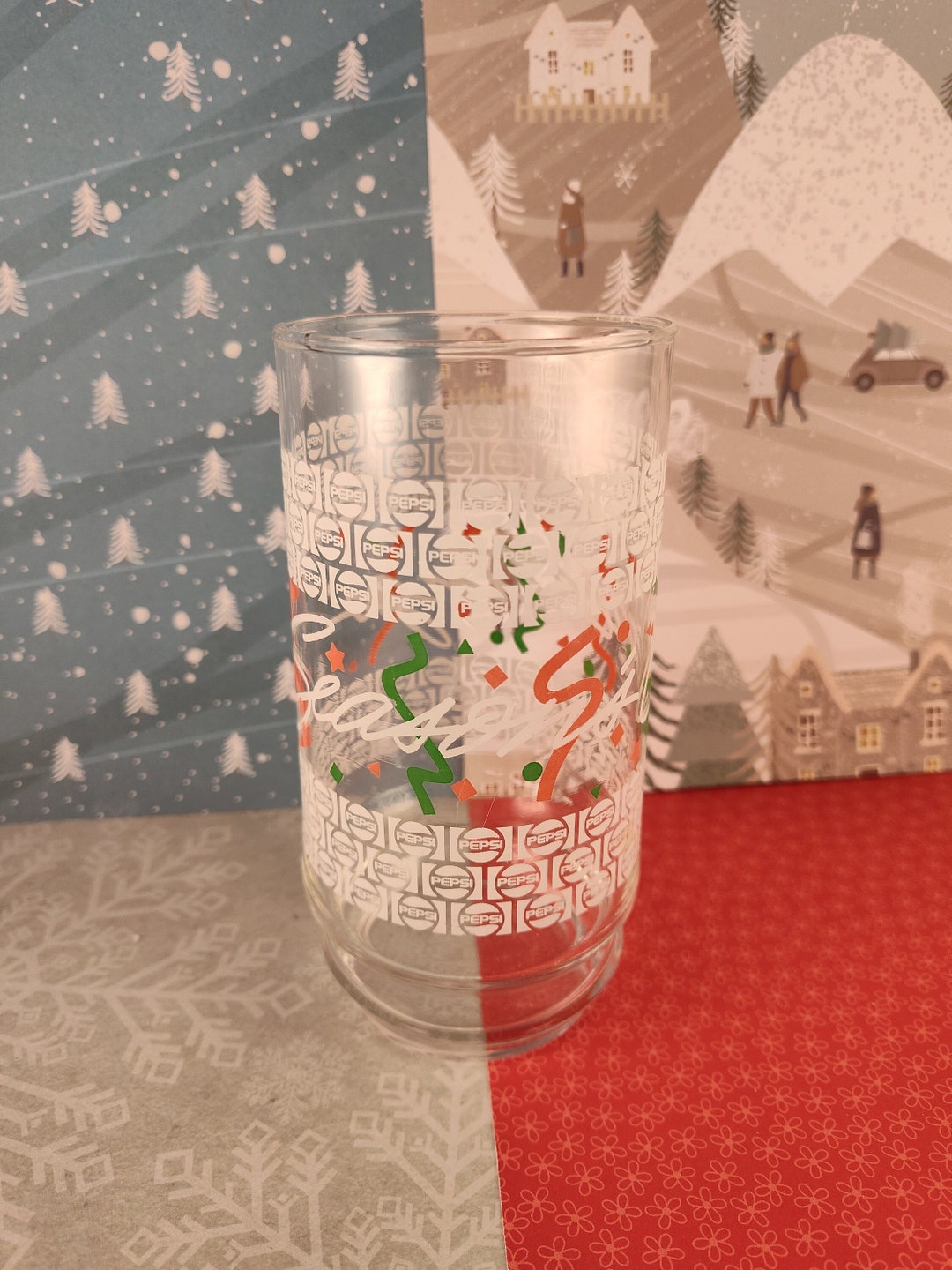 Vintage Pepsi Soda Pop "season's Greetings" Winter Christmas Holiday ...