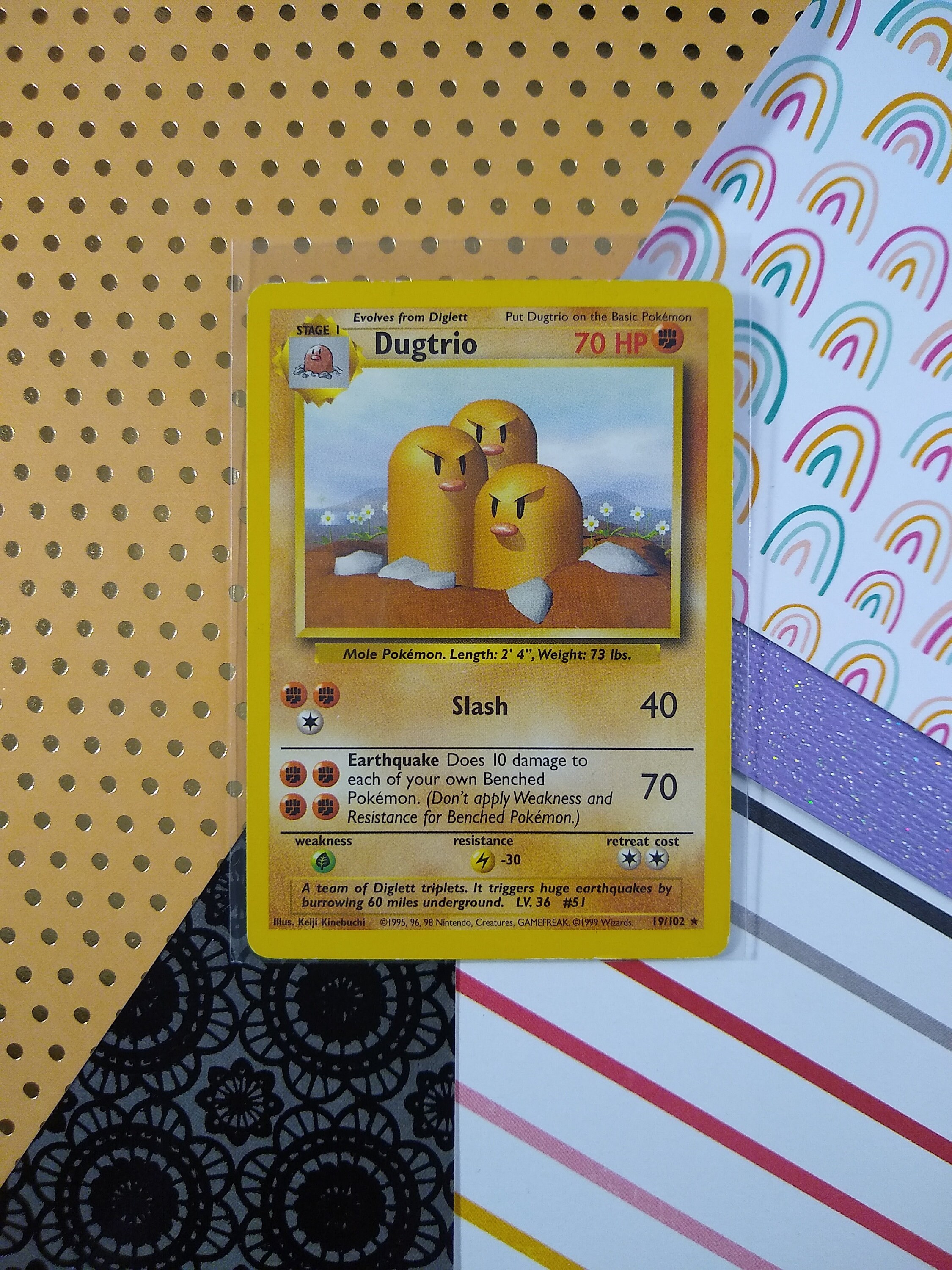 Dugtrio Pokemon Card