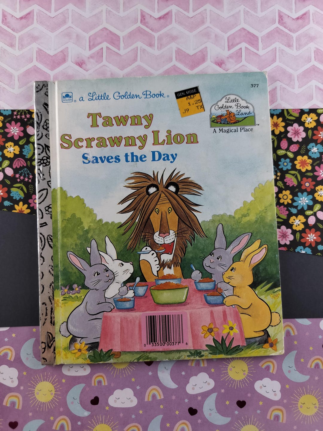 Vintage 1989 Little Golden Book: Tawny Scrawny Lion Saves the Day ...