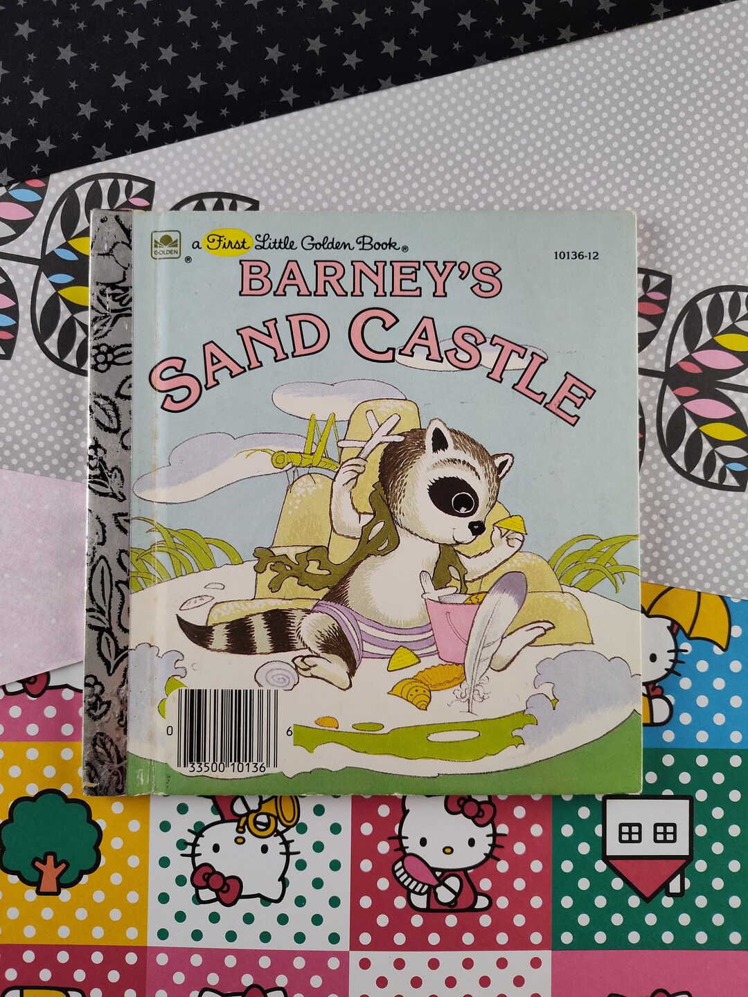 Vintage 1983 First Little Golden Book, Barney's Sand Castle, Hardcover ...
