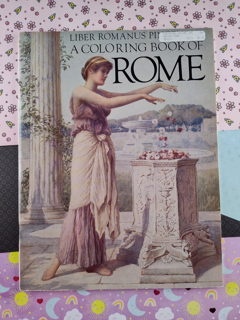 Vintage 1992 A Coloring Book of Rome Softcover, Clean & Unused - Etsy