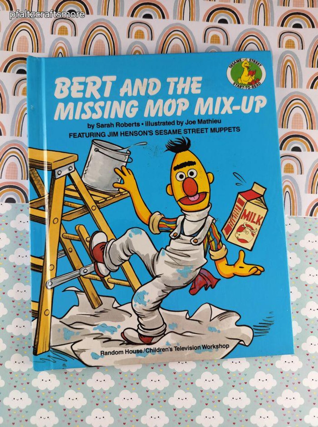 Vintage 1983 Bert and the Missing Mop Mix-up Sesame Street Start-to ...