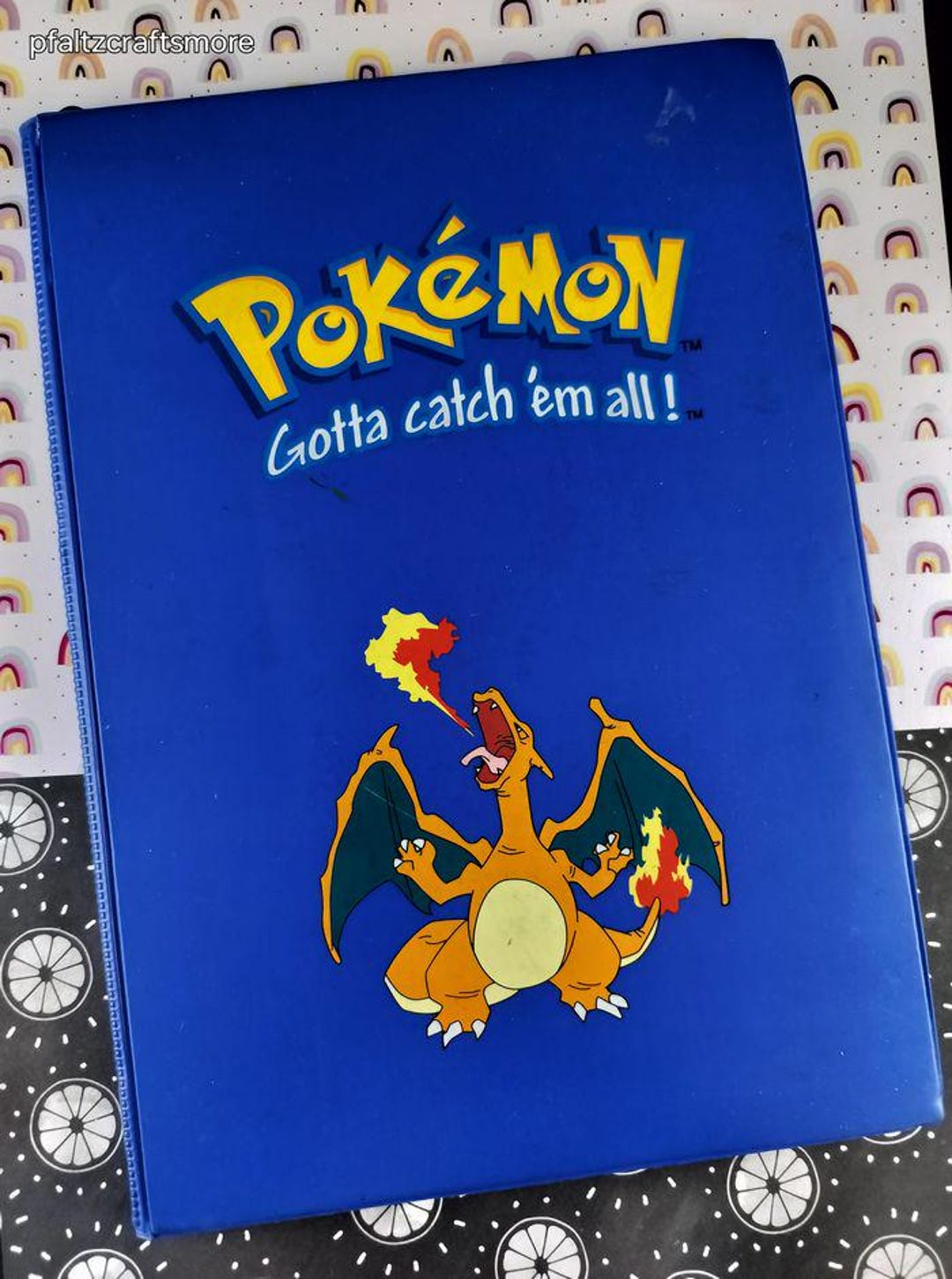 Vintage 1990's Pokemon Charizard Blue 9-pocket TCG Binder - Etsy