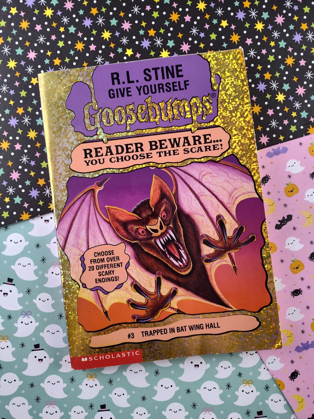Vintage 1995 R.L. Stine Give Yourself Goosebumps #3, Trapped in Bat ...