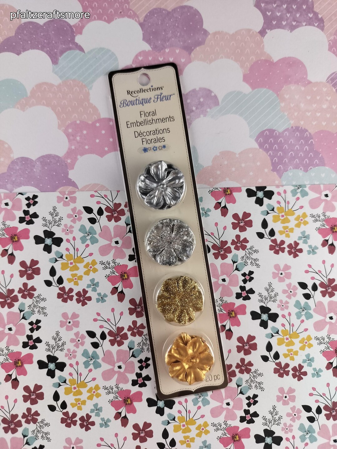 Recollections Boutique Fleur Floral Embellishments, New/sealed - Etsy