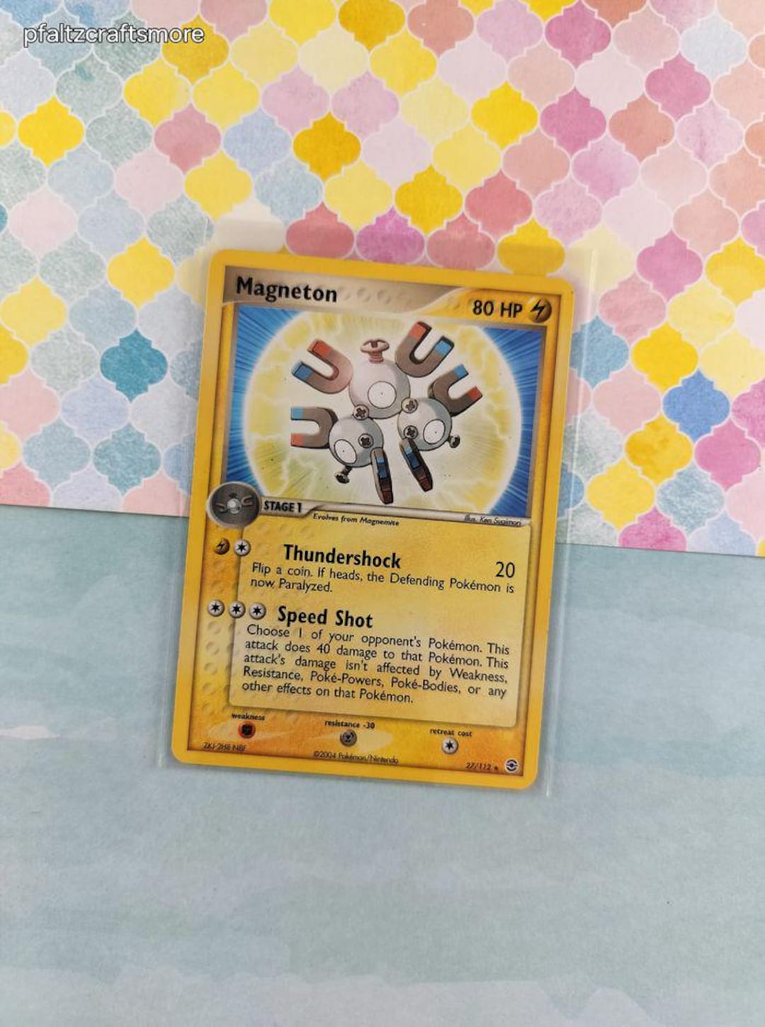 Vintage Rare - Magneton Firered & Leafgreen Non-holo Pokemon Card 27/ ...