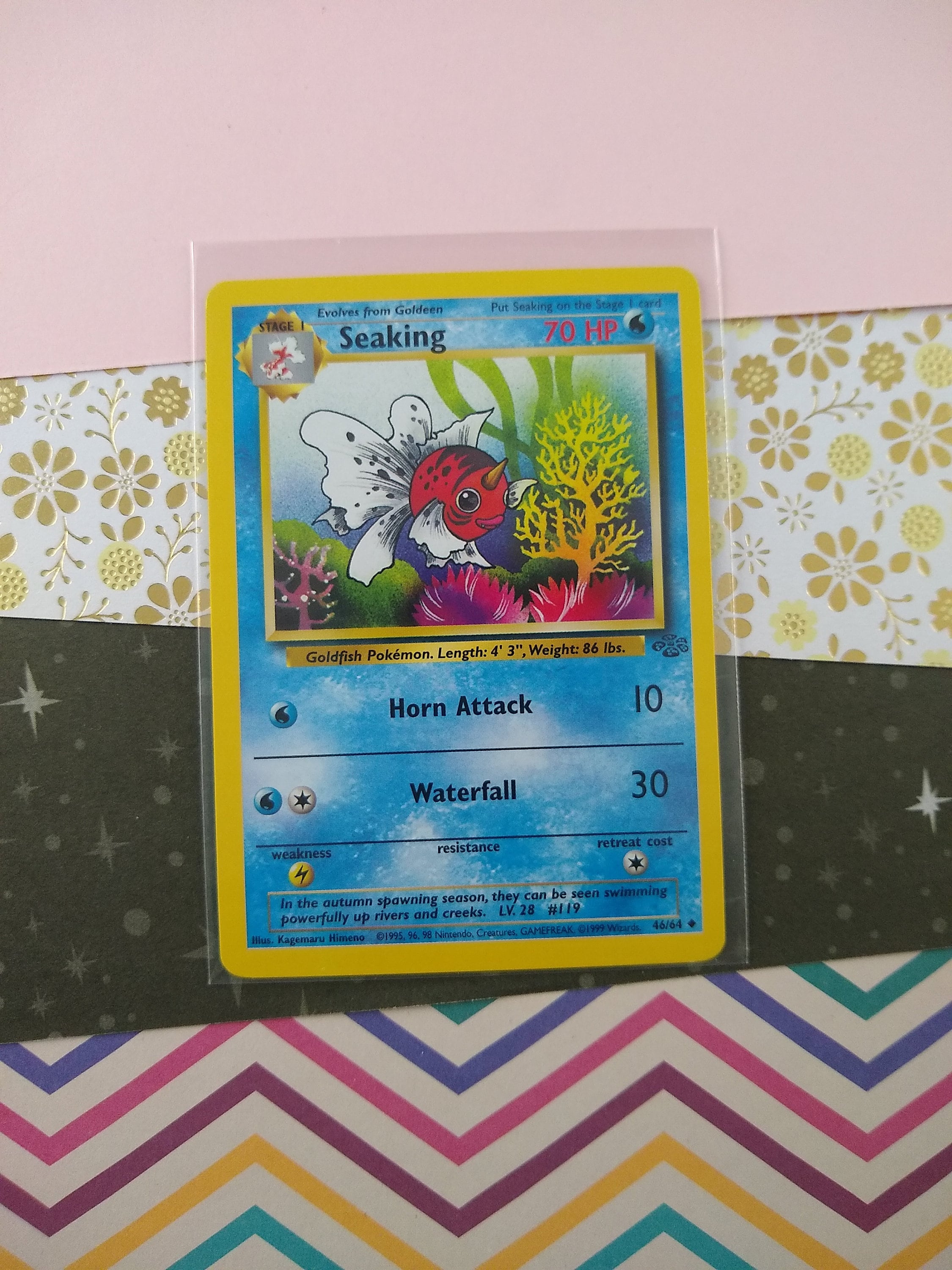 Seaking Pokemon Card