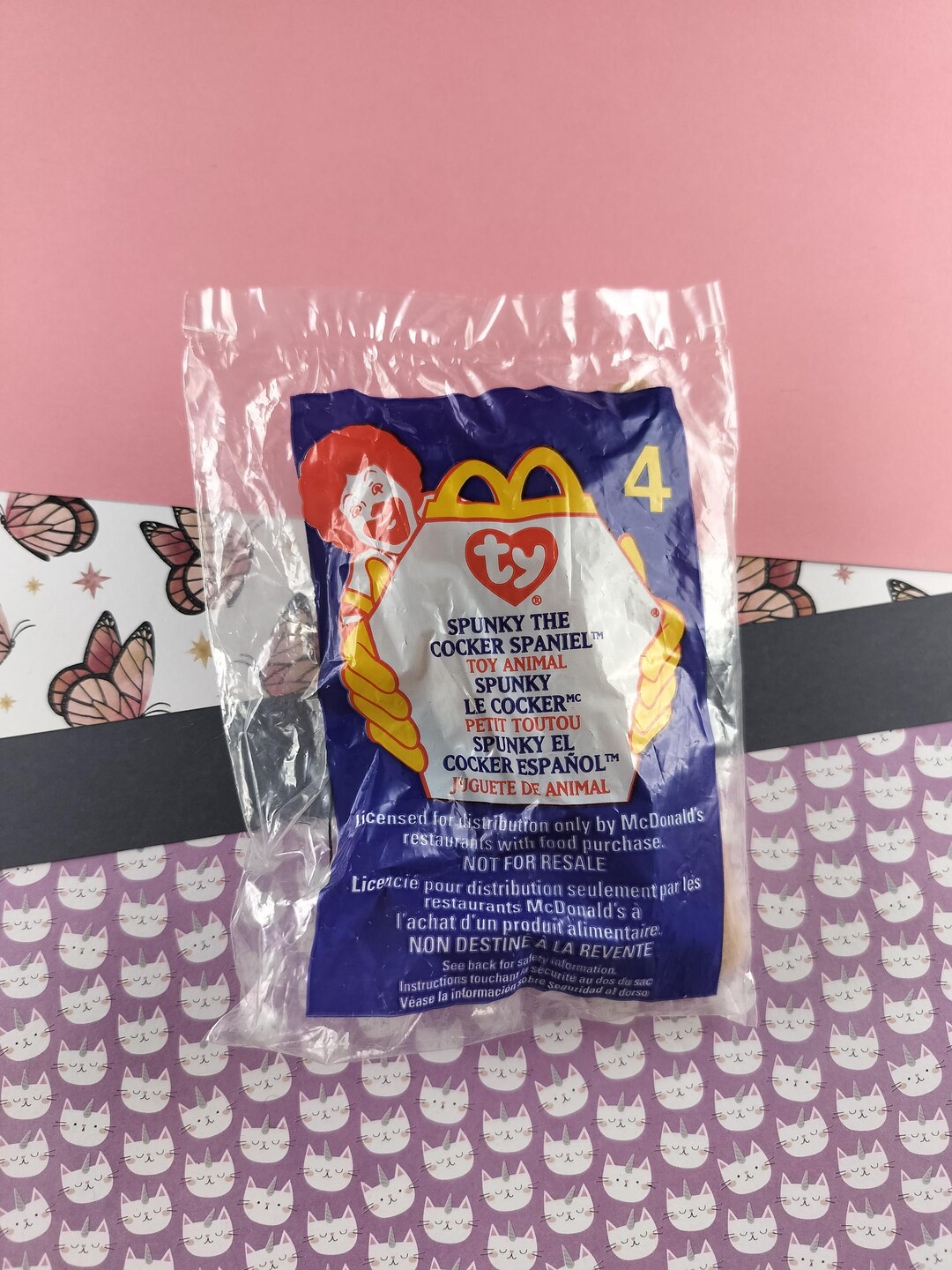 Mcdonald's TY Teeny Beanie Baby, Spunky the Cocker Spaniel, NEW ...