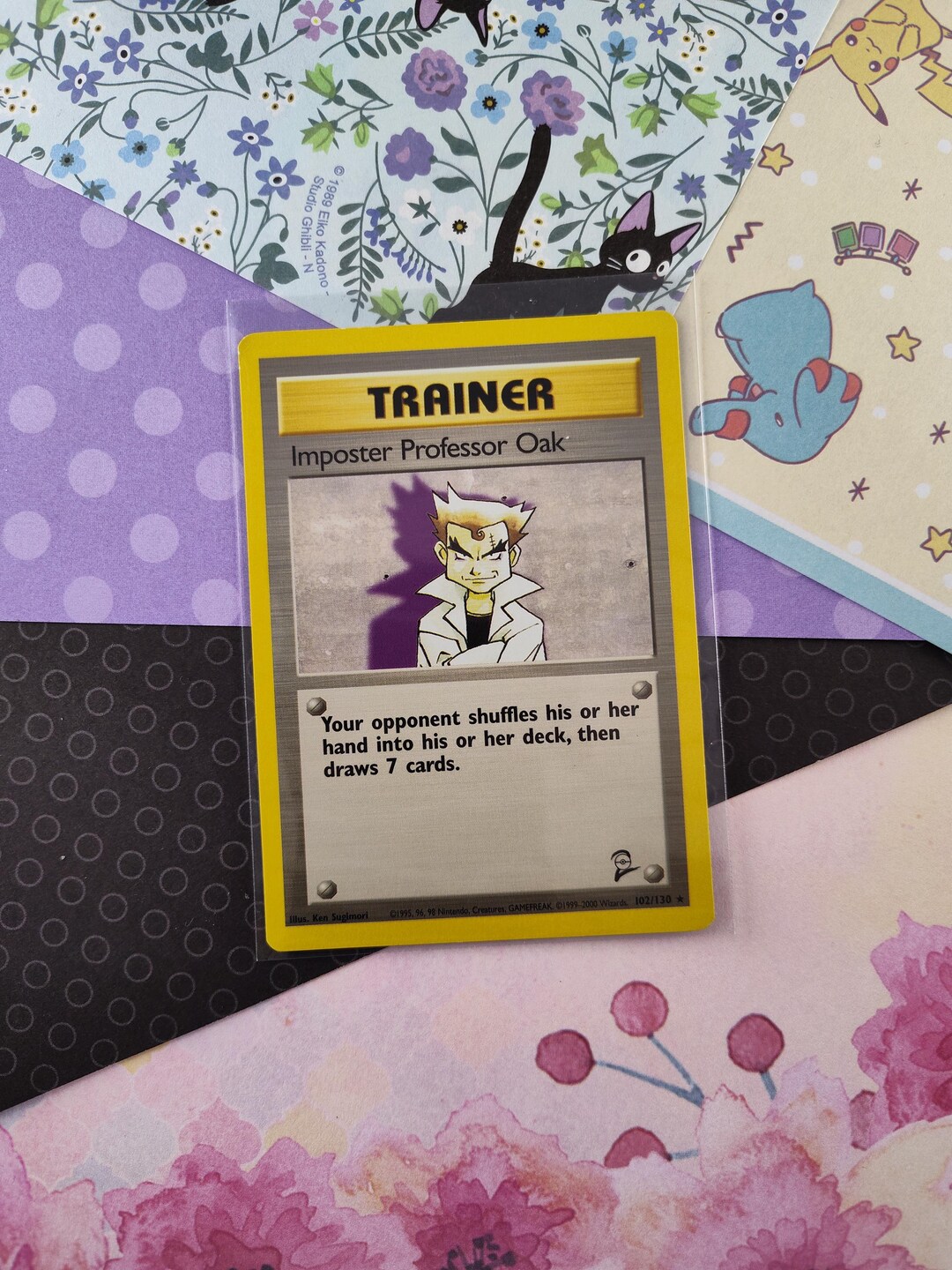 Vintage Rare Imposter Professor Oak Base Set 2 Non-holo Pokemon Card ...