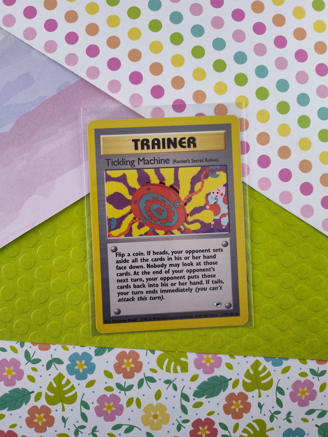 Vintage Uncommon - Tickling Machine Gym Heroes Non-holo Pokemon Card ...
