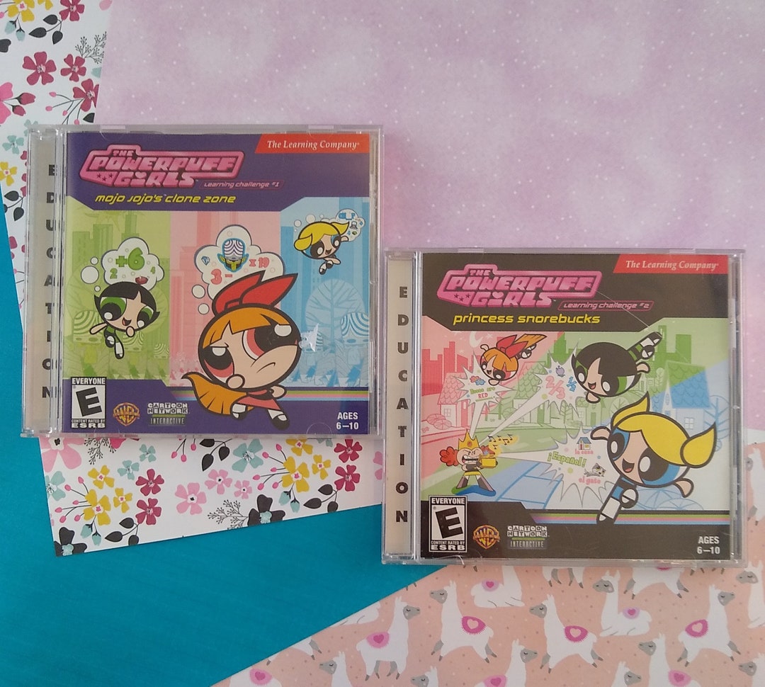 Vintage Powerpuff Girls the Learning Company Computer PC Games Set/2 ...