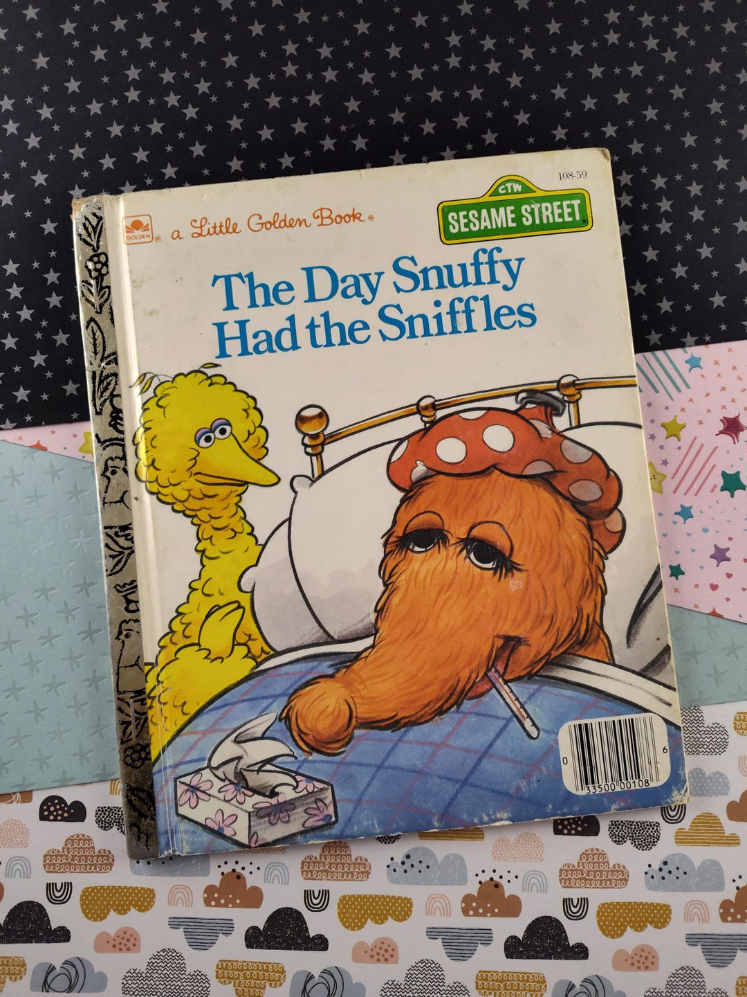 Vintage 1988 Little Golden Book "the Day Snuffy Had the Sniffles ...
