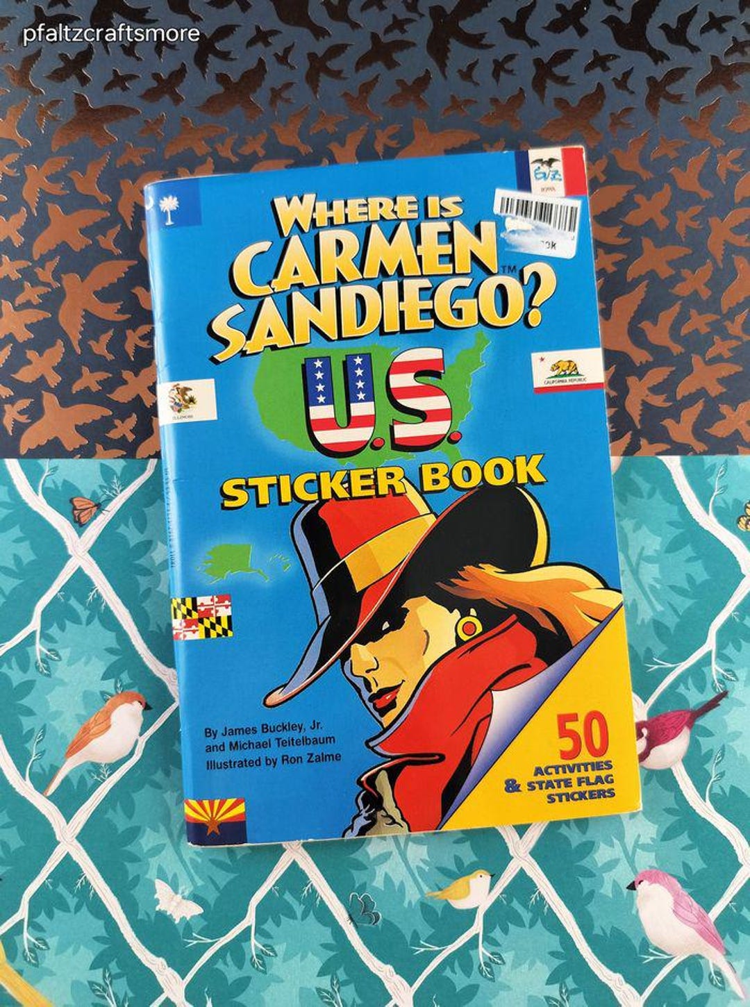 Vintage 1996 Where is Carmen Sandiego U.S. Sticker Book Troll Softcover ...