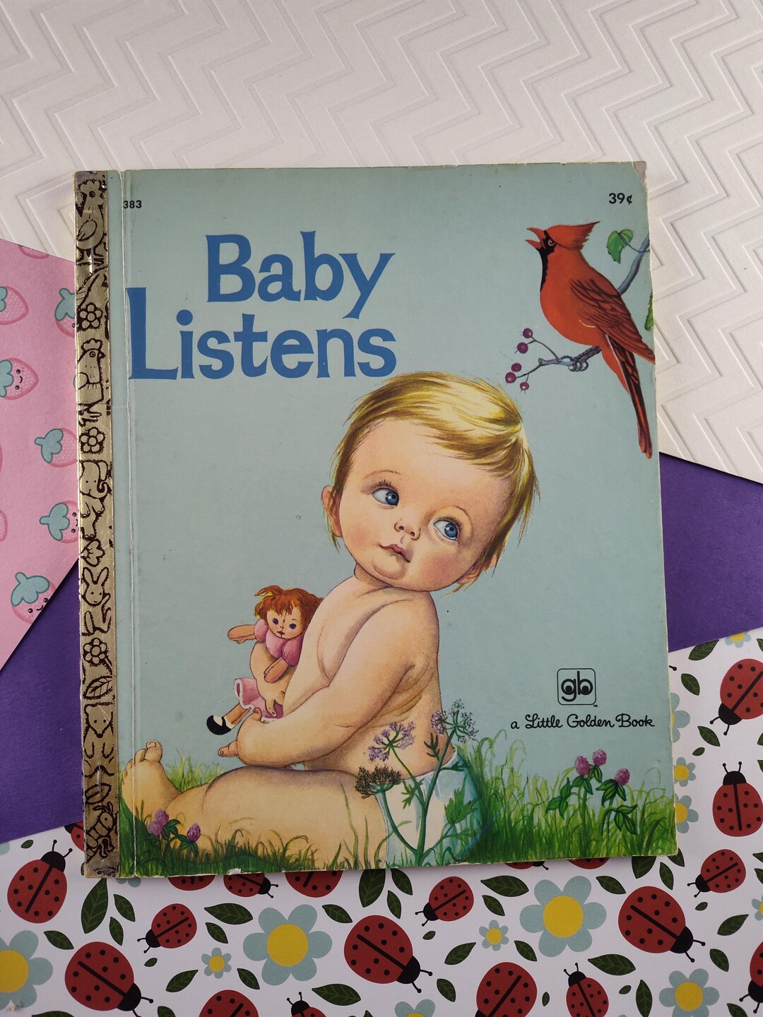 Vintage 1971 Little Golden Book: Baby Listens Hardcover - Etsy