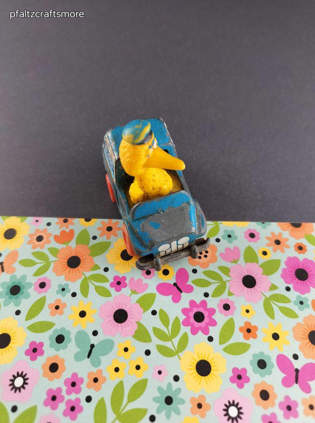 Vintage 1982 Hasbro Muppets Big Bird Toy Mail Truck Figure Miniature ...
