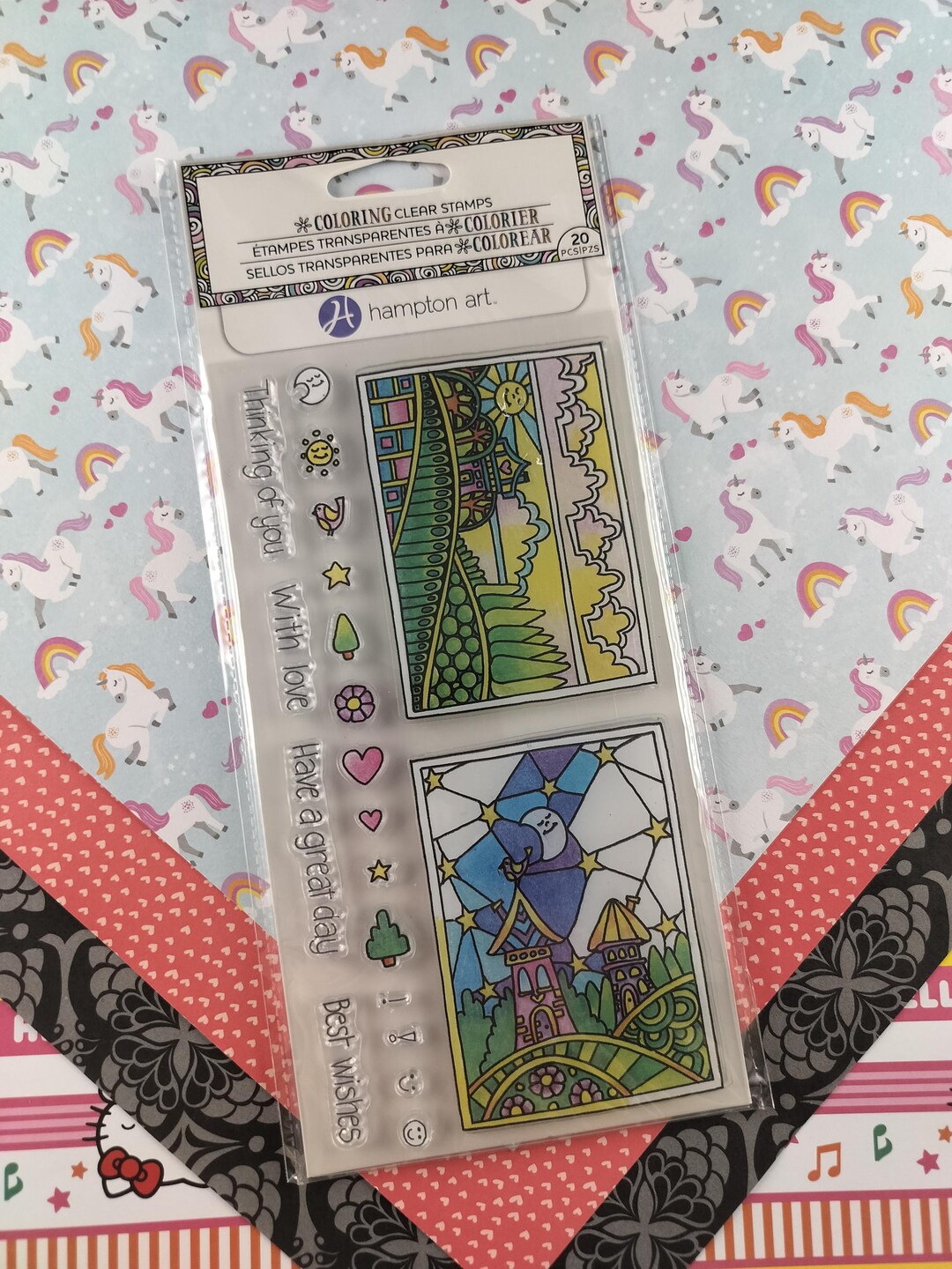 2016 Hampton Art Coloring Clear Stamps Set, New Unused Unopened - Etsy