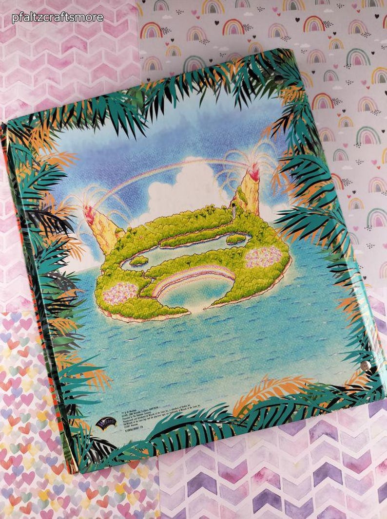 RARE Vintage 2000 Pokemon Card Game Southern Islands File Binder W/9 ...