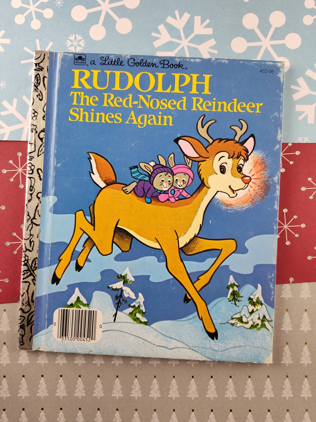 Vintage 1982 Hardcover Little Golden Book rudolph the Red-nosed ...