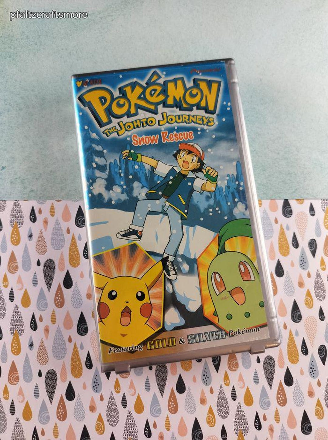 Vintage 2001 Pokemon the Johto Journeys Snow Rescue Plastic Case VHS ...