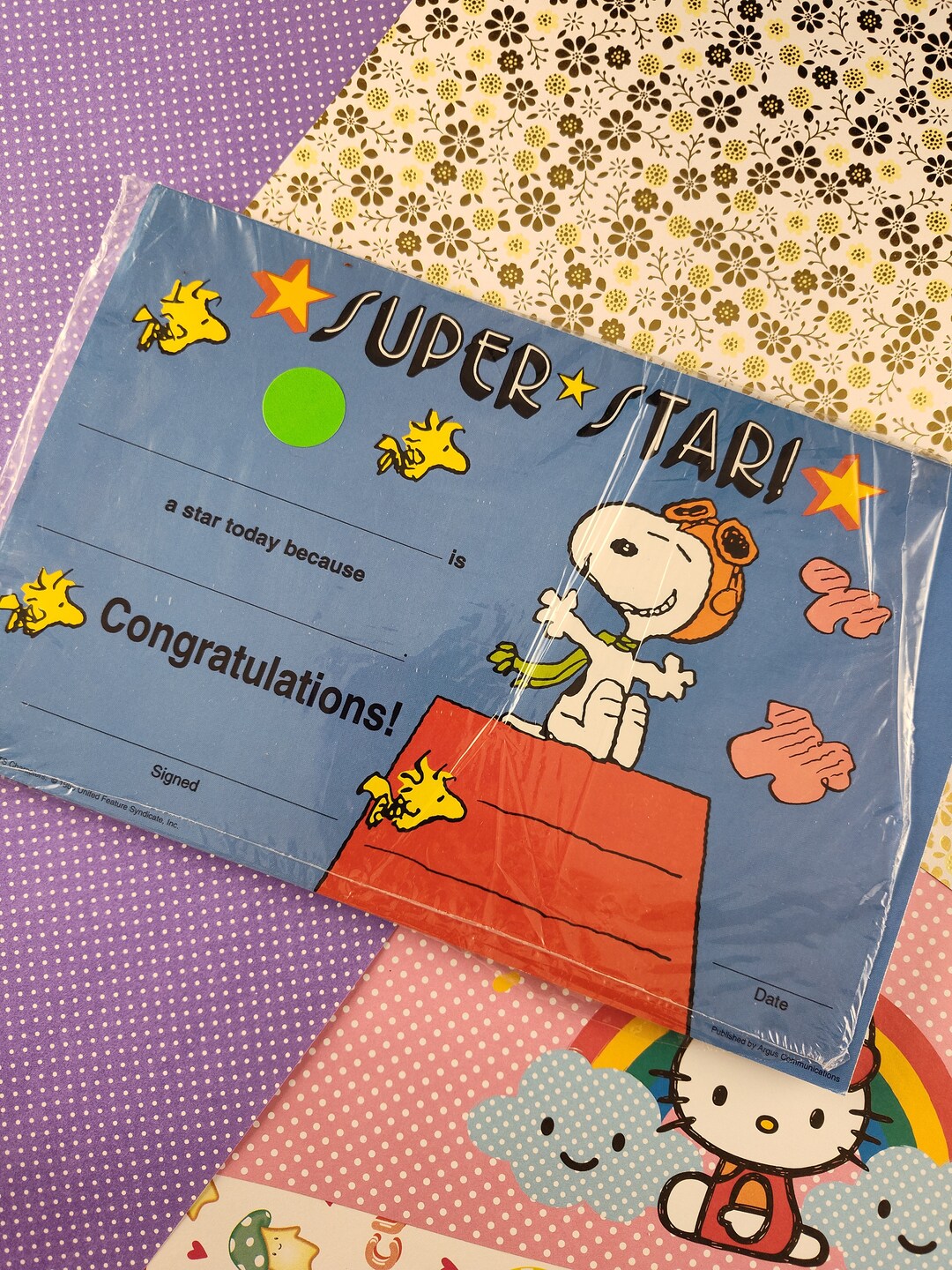Vintage Education Station Award Certificate Pack/21 "super Star ...