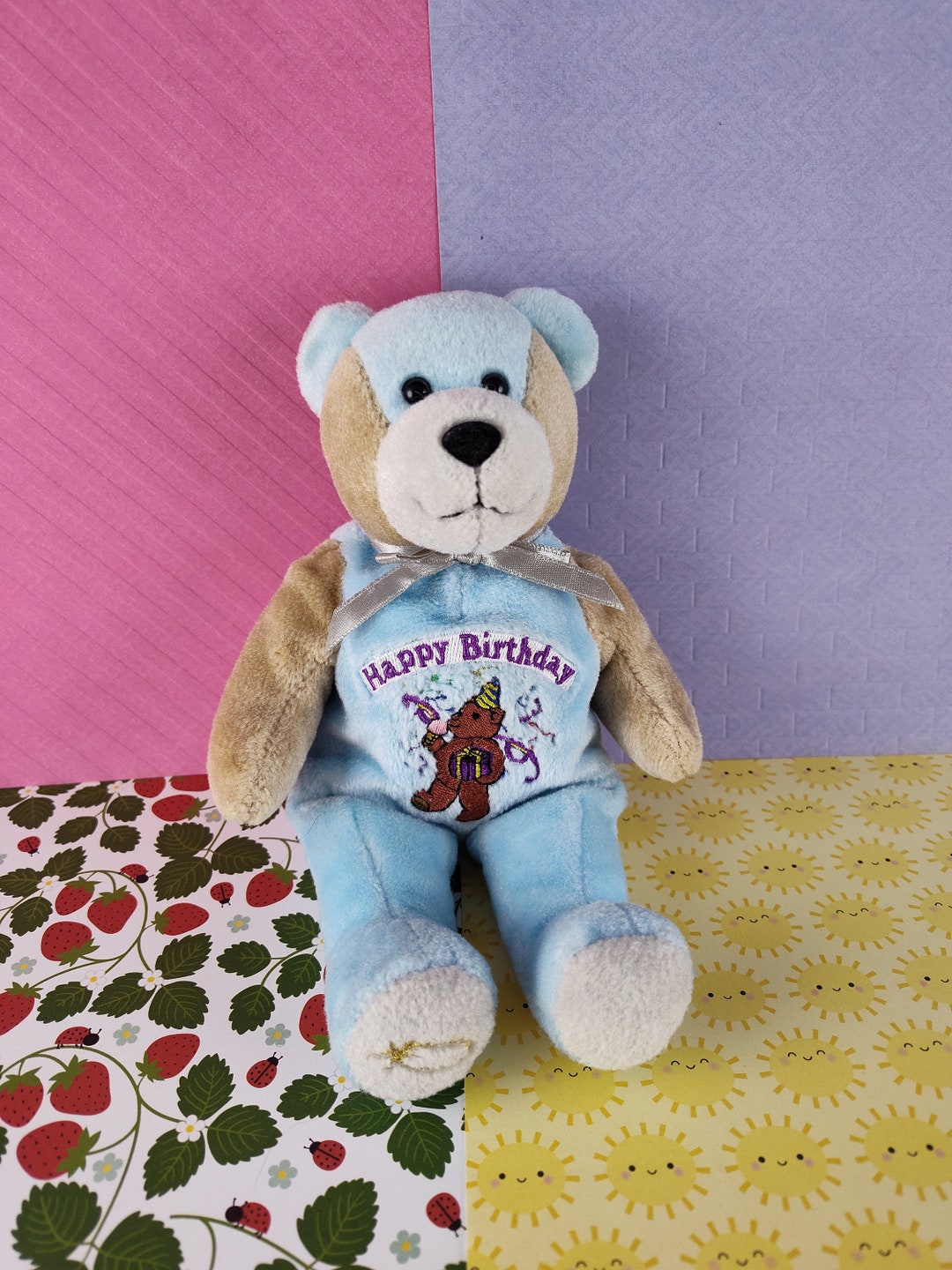 Vintage Holy Bears Bean Bag Plush - Birthday Boy, Celebrations Series ...