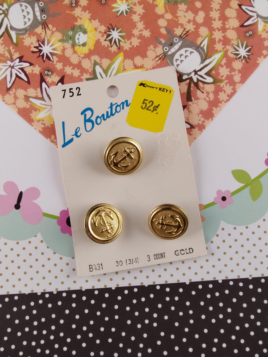 Vintage Le Bouton Decorative Buttons, Gold, Made in U.S.A. - Etsy