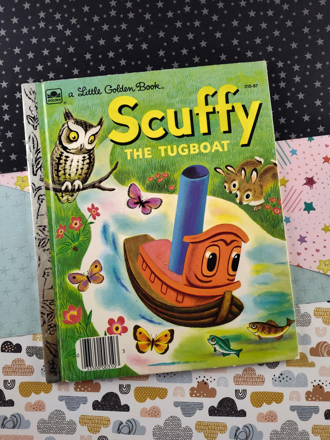 Vintage 1974 Little Golden Book: Scuffy the Tugboat Hardcover (american ...