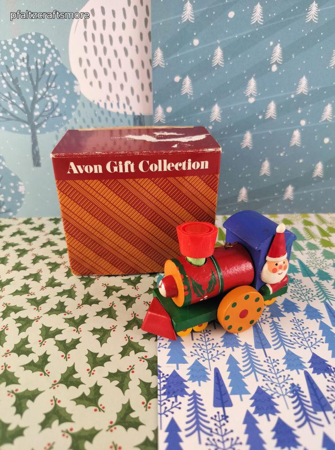 Vintage Avon Christmas Train Engine Ornament Like New in Open Box - Etsy