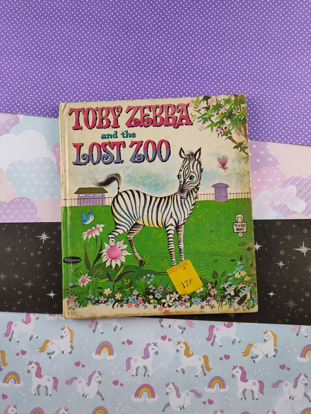Vintage 1963 Tell-a-tale Book Toby Zebra and the Lost Zoo - Etsy