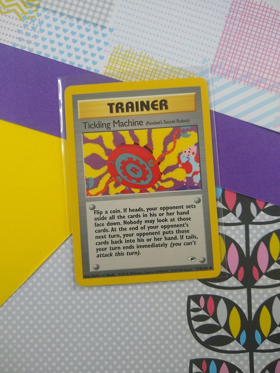 Vintage Uncommon Tickling Machine Gym Heroes Non-holo - Etsy