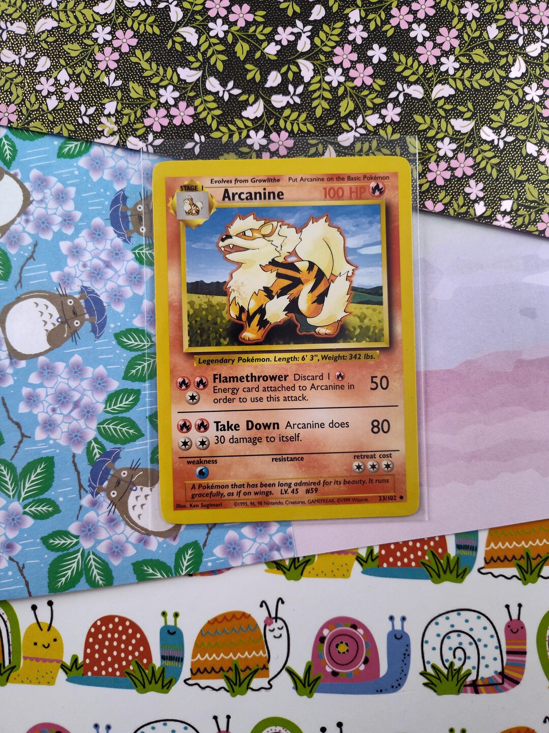 Vintage Uncommon - Arcanine Base Set Non-holo Pokemon Card 23/102 - VG ...
