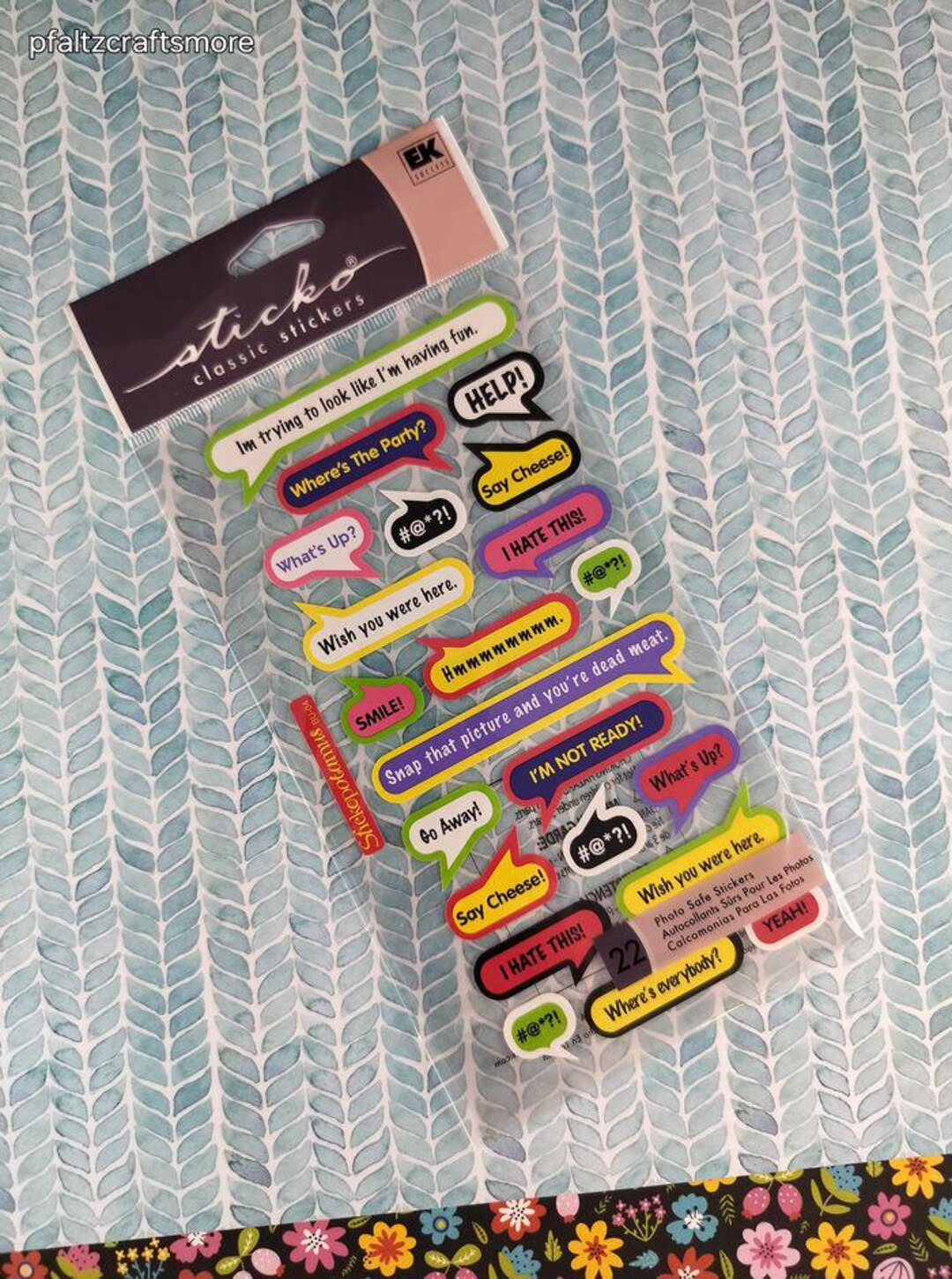 Vintage Sticko Stickers, Speech Bubbles, 1 Sheet New & Sealed - Etsy