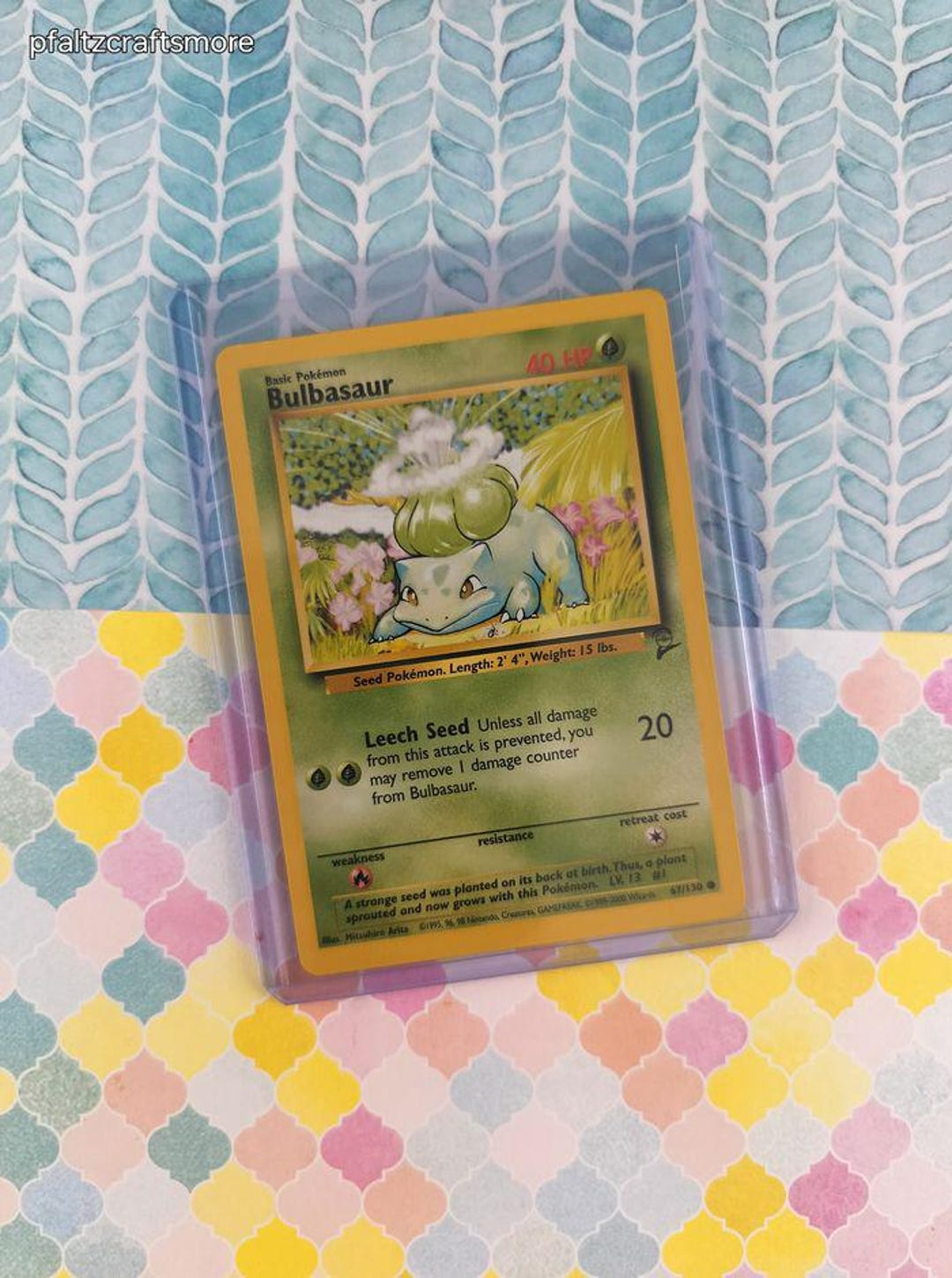 Vintage Common - Bulbasaur Base Set 2 Non-holo Pokemon Card 67/130 - NM ...