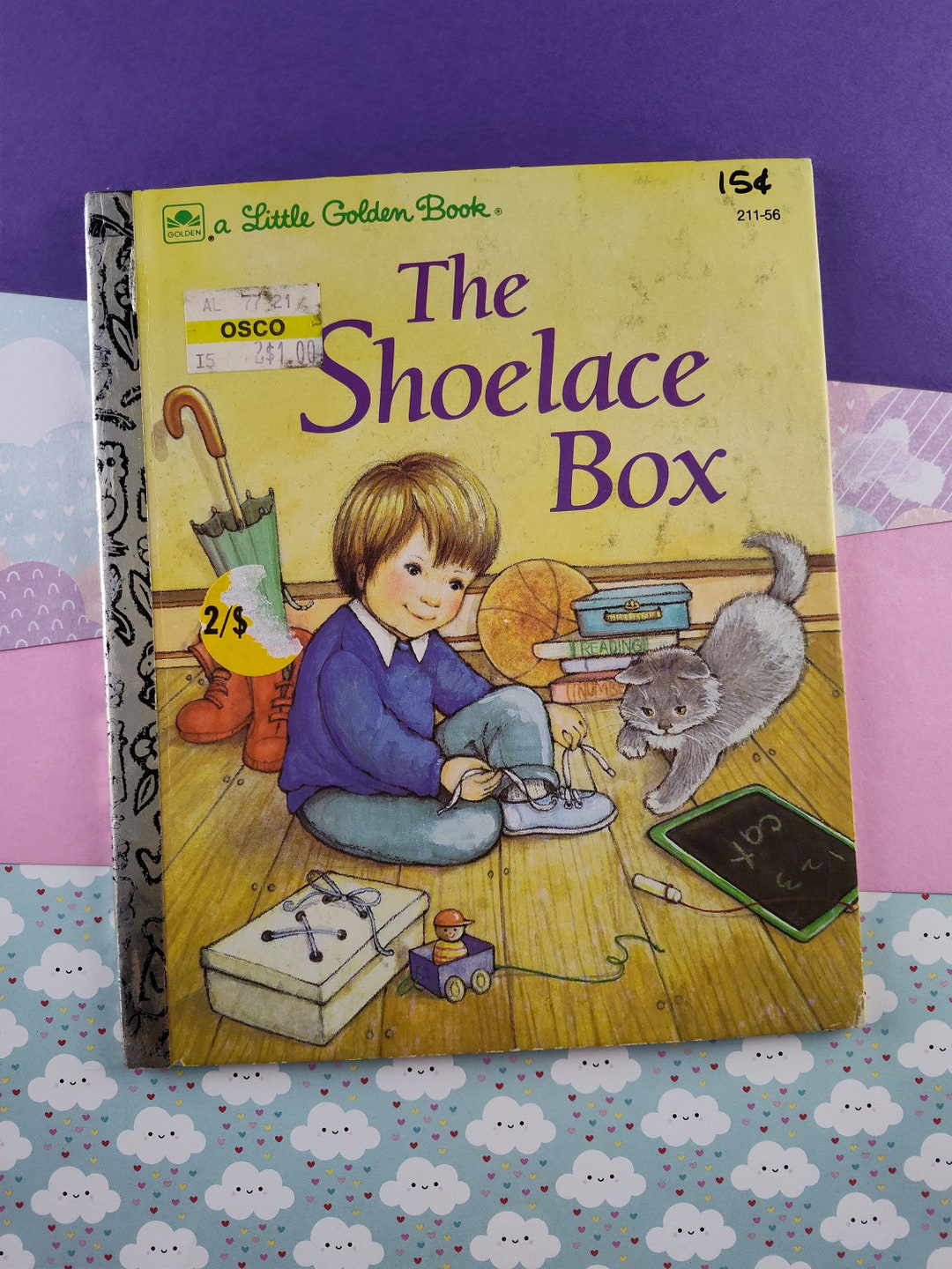 Vintage 1984 Little Golden Book: the Shoelace Box Hardcover - Etsy