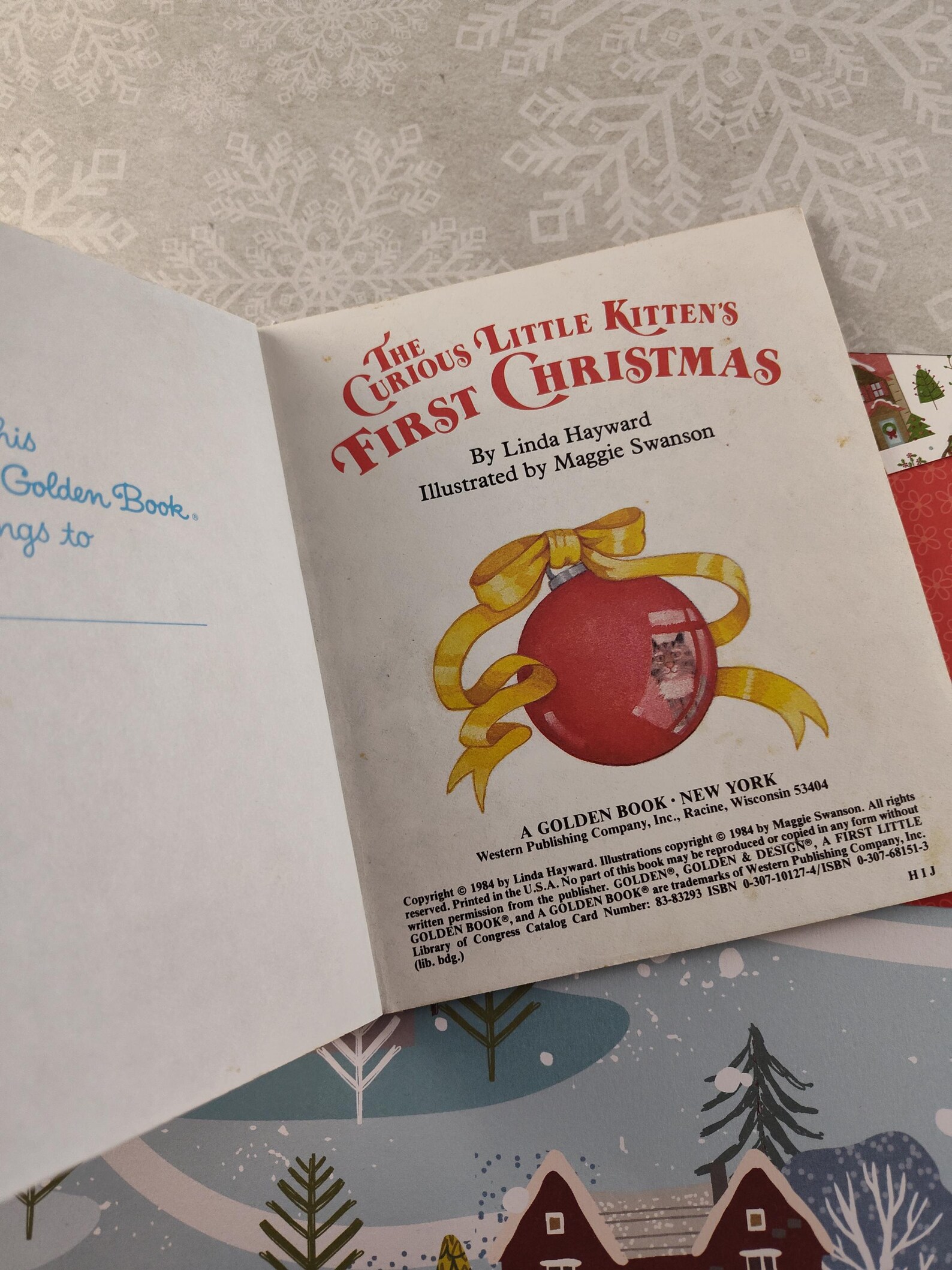 Vintage 1984 First Little Golden Book, the Curious Little Kitten's ...