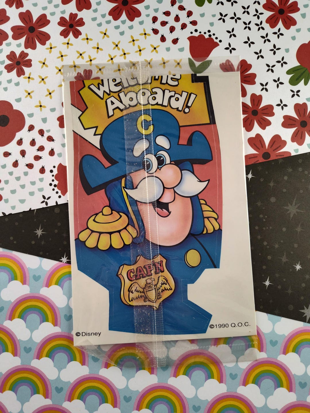 Vintage 1990 Quaker Oats Cap'n Crunch" Door Hanger SEALED Toy, Unopened ...