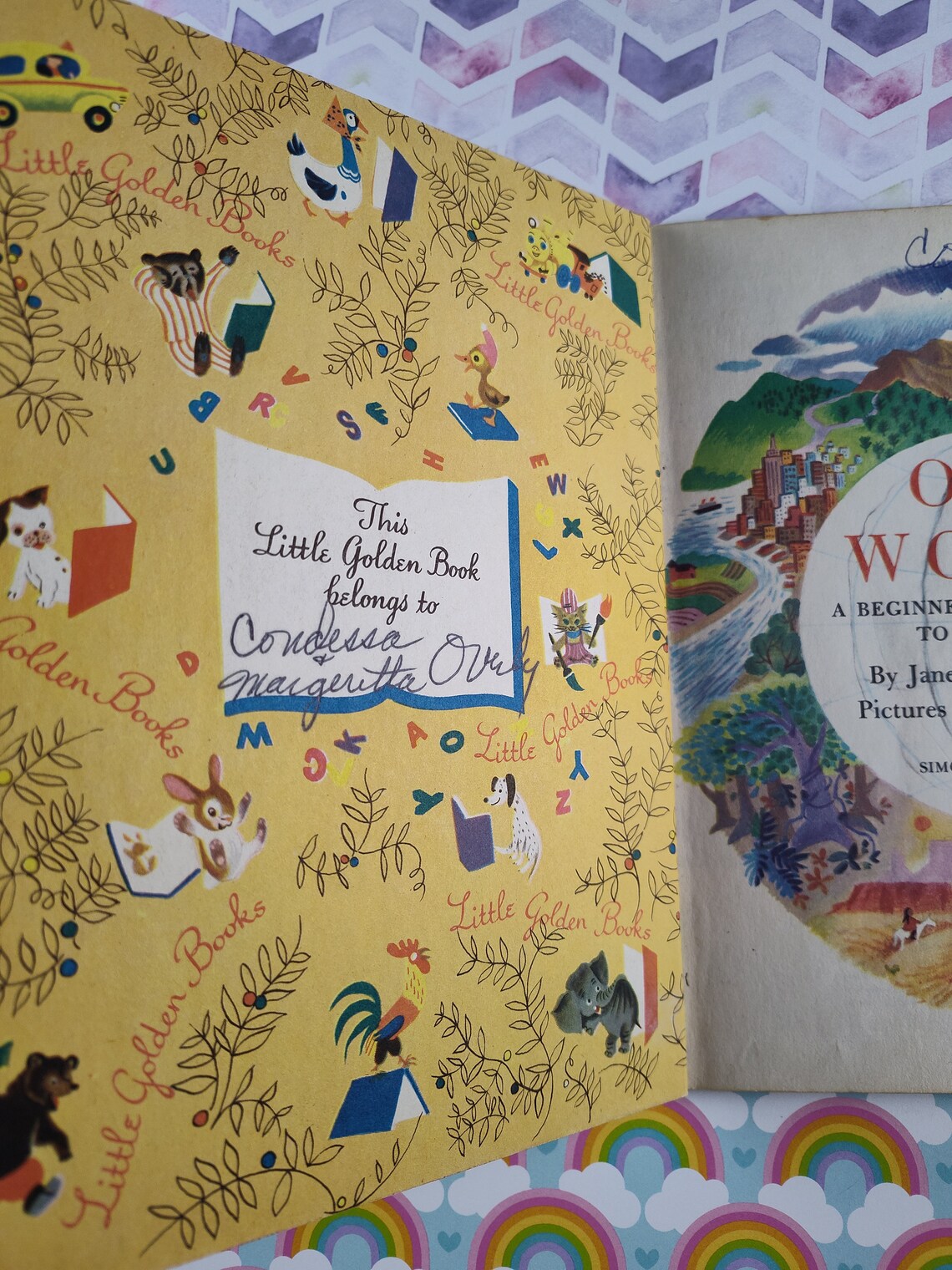 Vintage 1955 Little Golden Book: Our World, A Beginner's Introduction ...