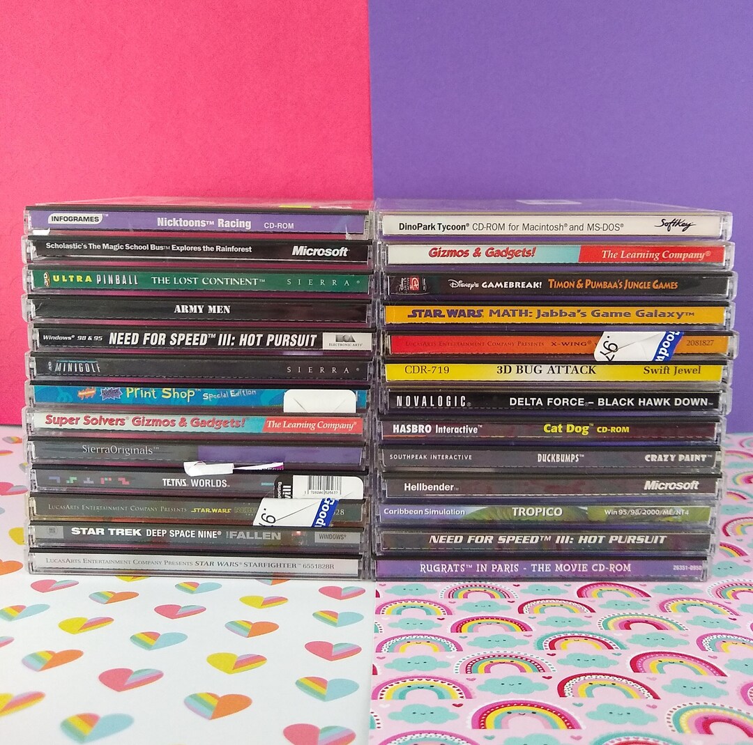 CLEARANCE Vintage Computer Games/software Lot/26 in Jewel Cases - Etsy
