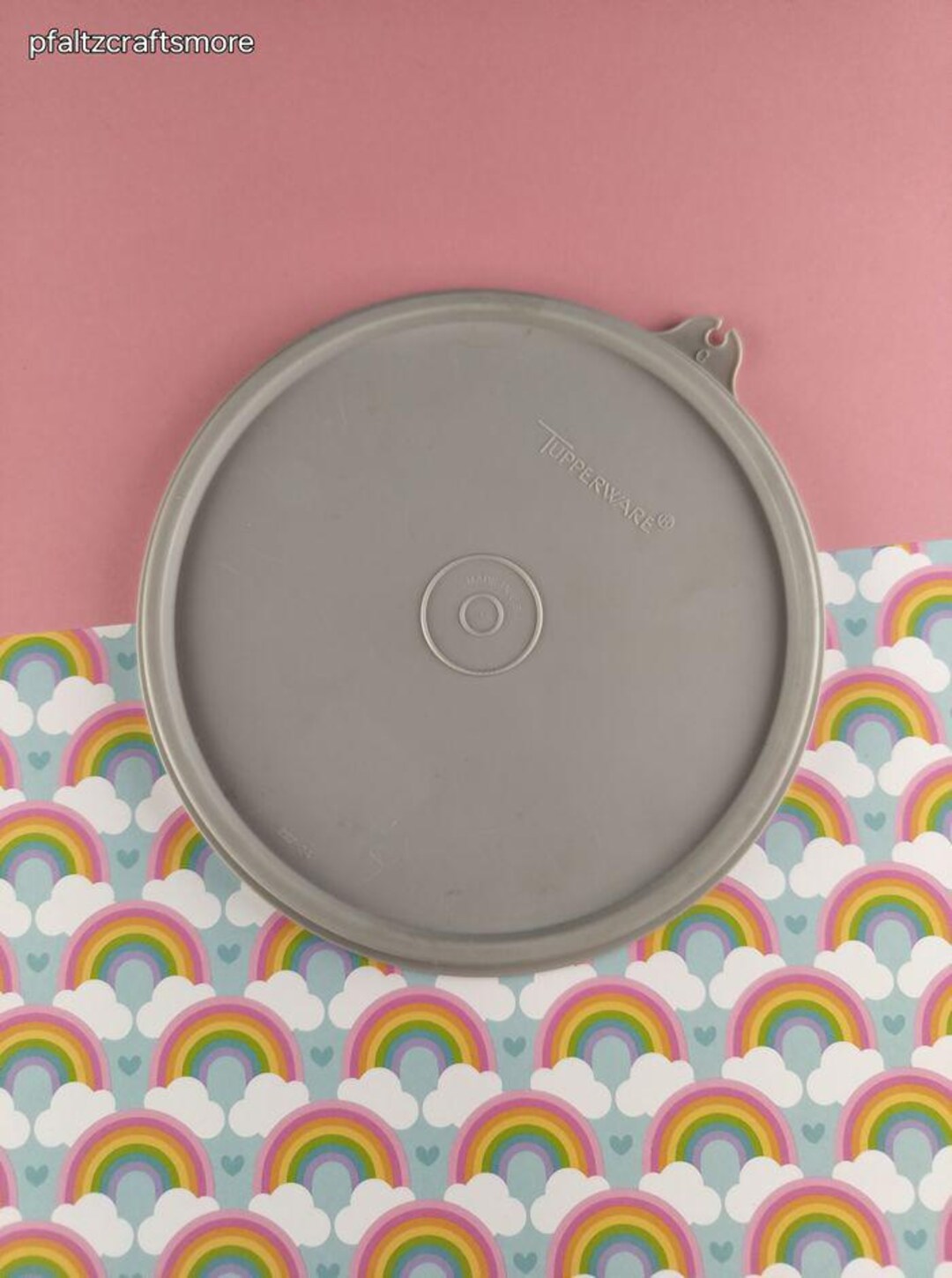 Vintage Tupperware Grey Round Seal 227 "c" Tab 6.5" Replacement Lid - Etsy