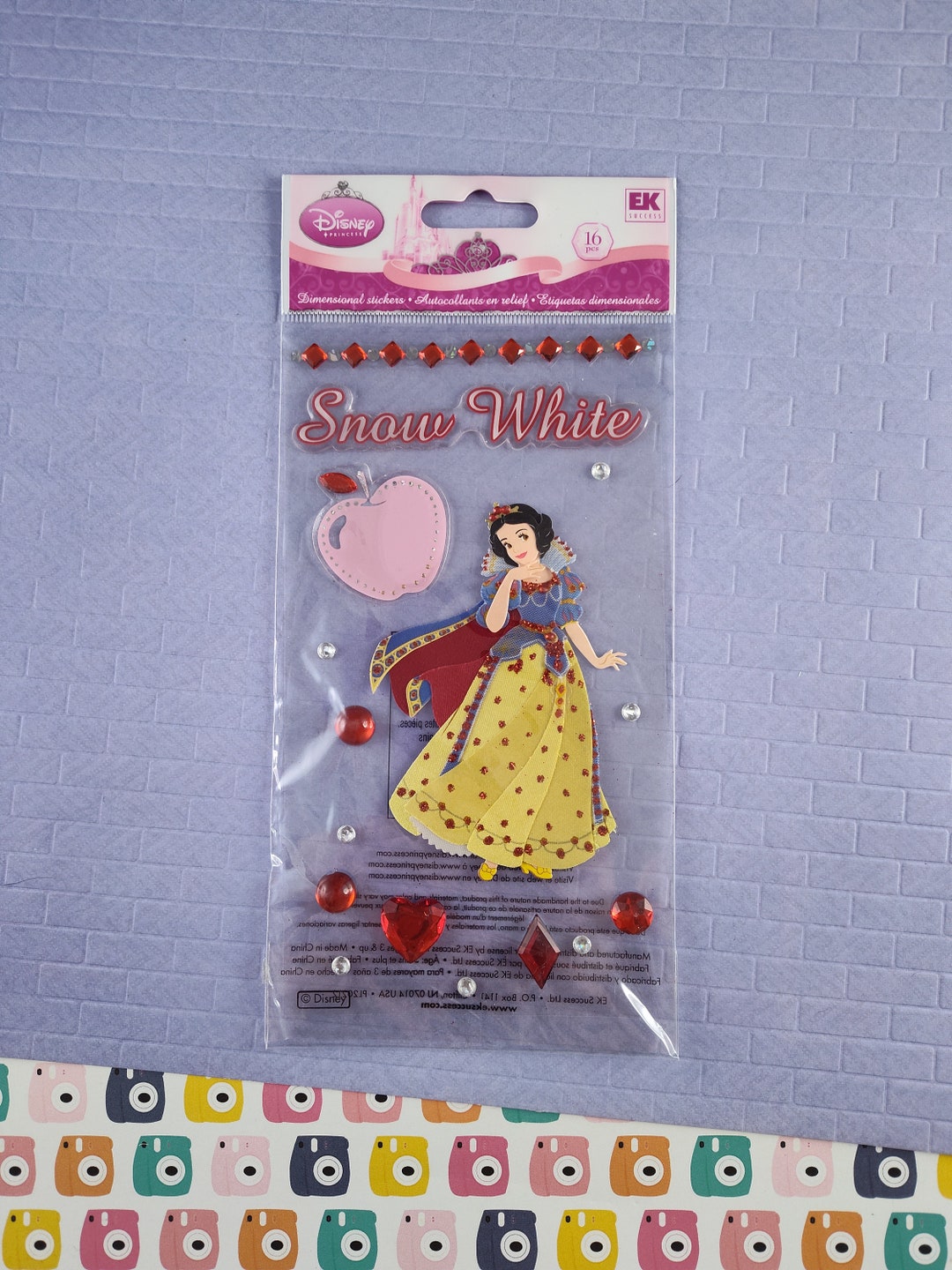 CLEARANCE Disney Princess EK Success Snow White Sealed 3-D Sticker ...