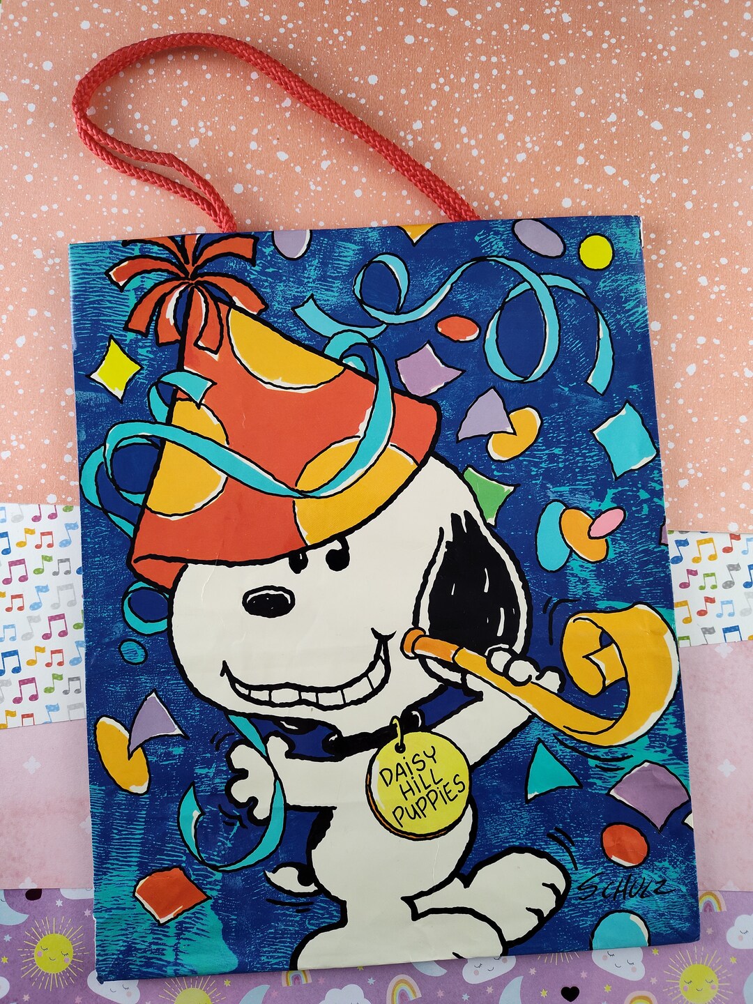 CLEARANCE Vintage Peanuts Snoopy Daisy Hill Puppies Hallmark Gift Bag ...