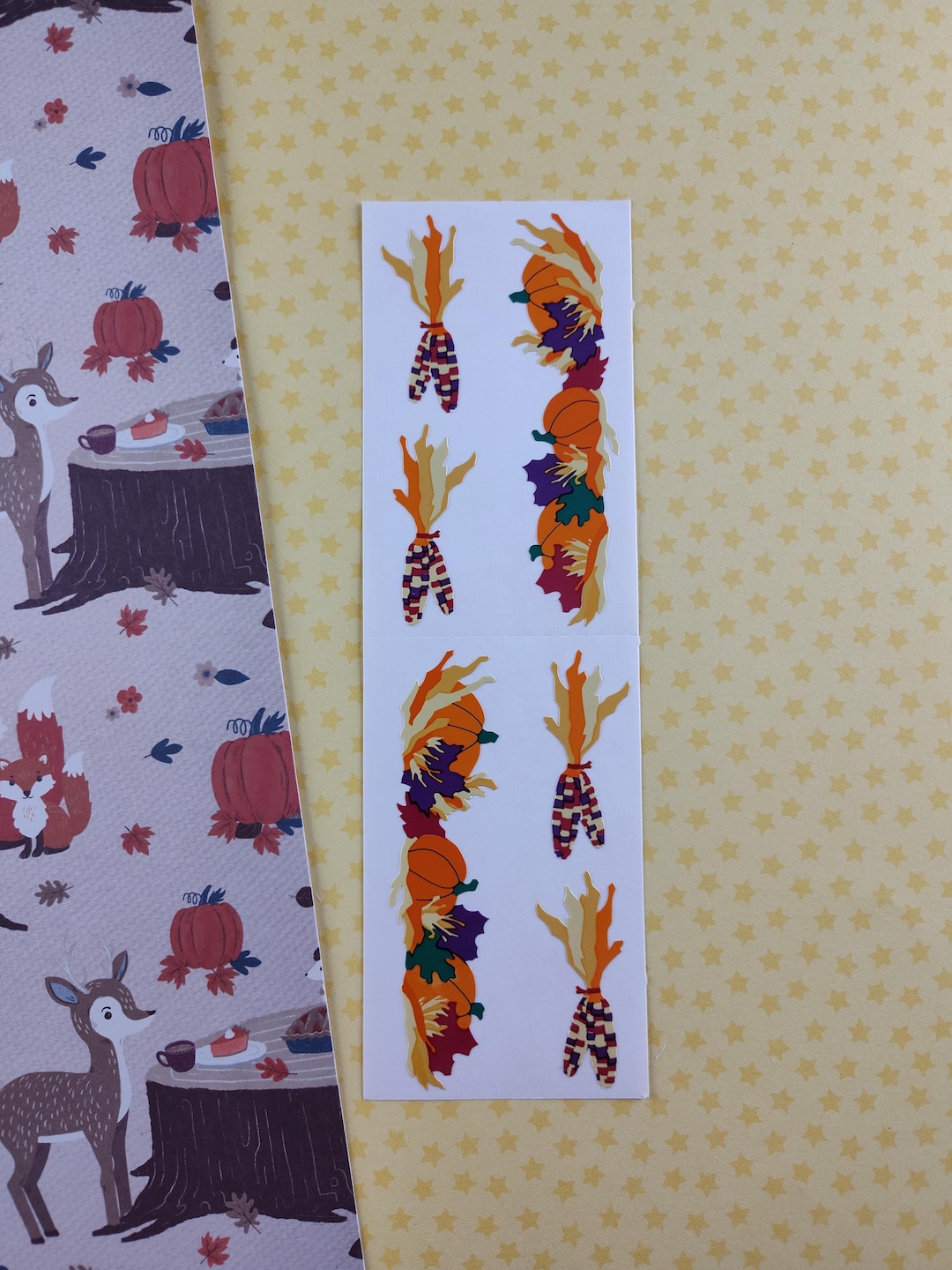 Vintage 1994 Mrs. Grossman's Halloween Fall Autumn Maize Harvest Full ...