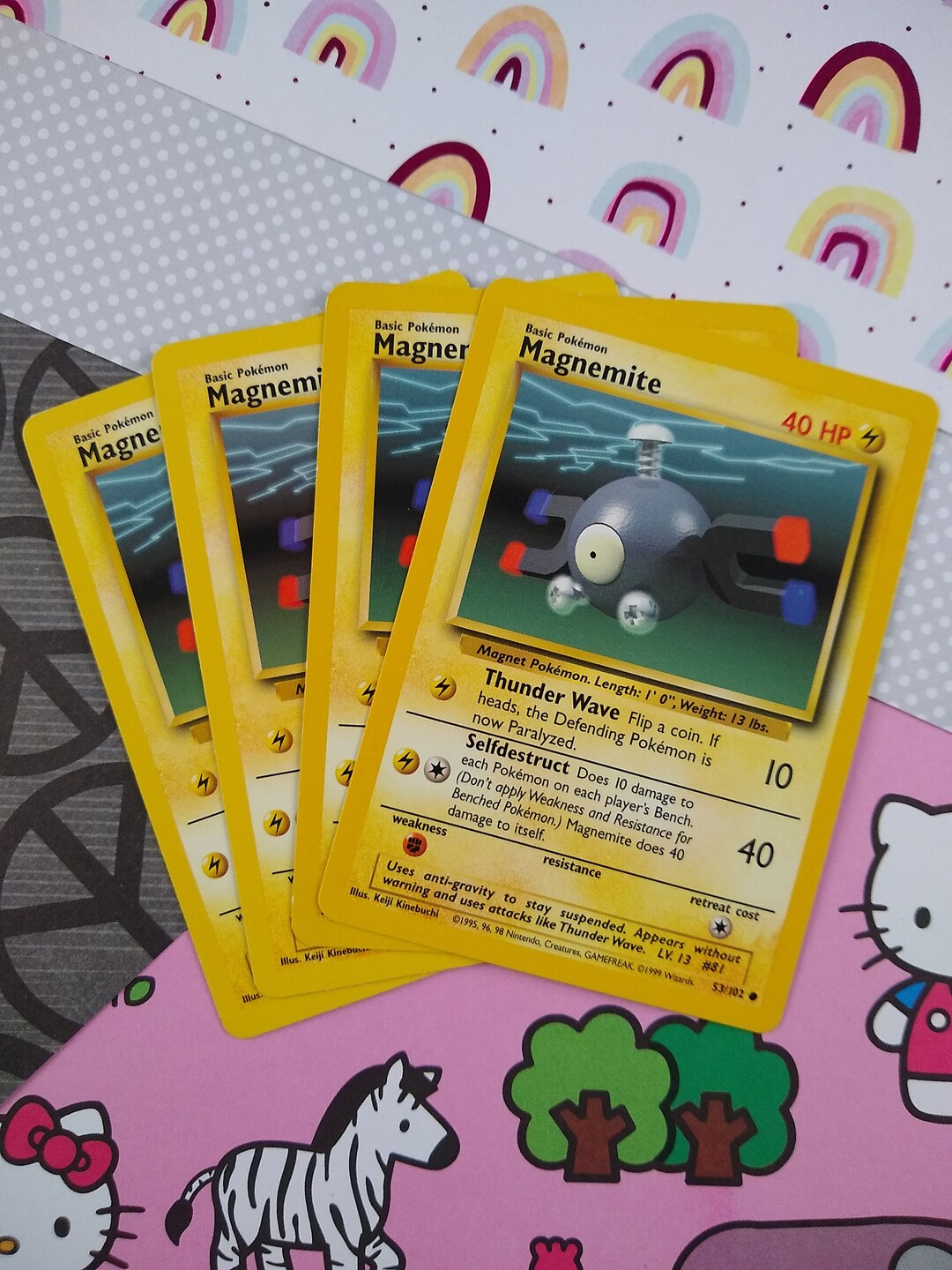 CLEARANCE Vintage Common - Set/4 Magnemite Base Set Non-holo Pokemon ...
