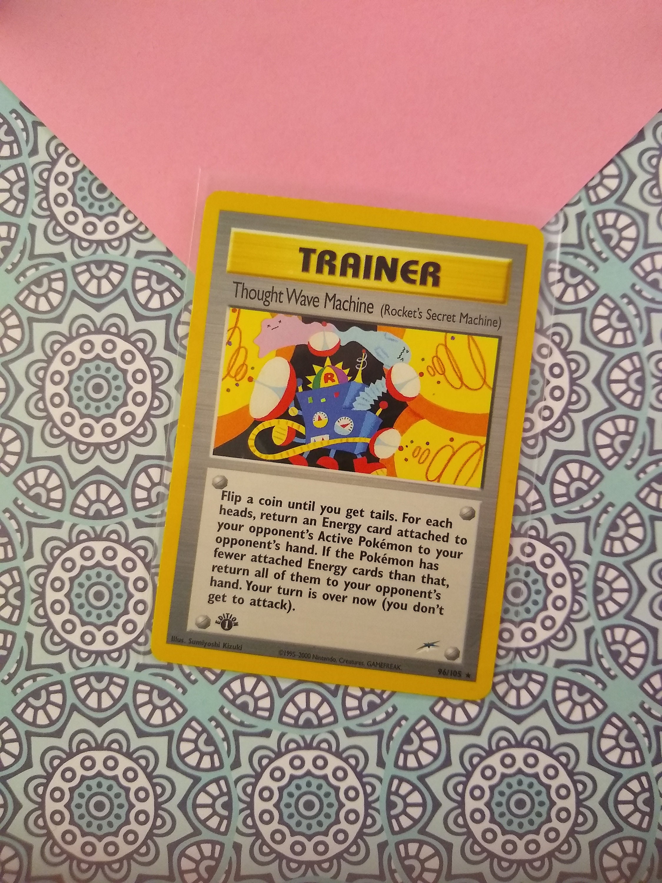 Card Games Trainer Thought Wave Machine Original Rare Neo Destiny 96/ ...