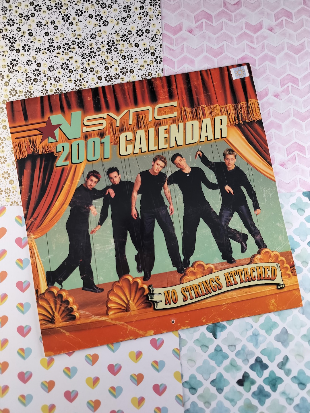 Vintage 2001 *nsync 2001 "no Strings Attached" Wall Calendar, Nice ...