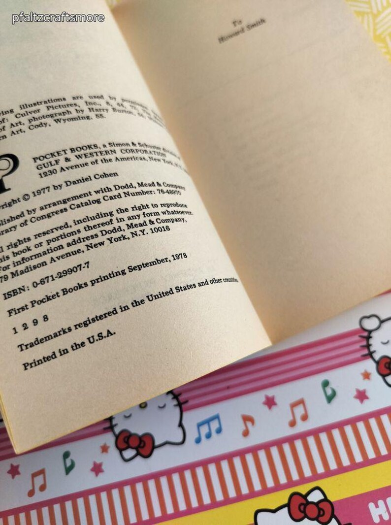 Vintage 1978 1st Printing Super-monsters by Daniel Cohen Softcover - Etsy