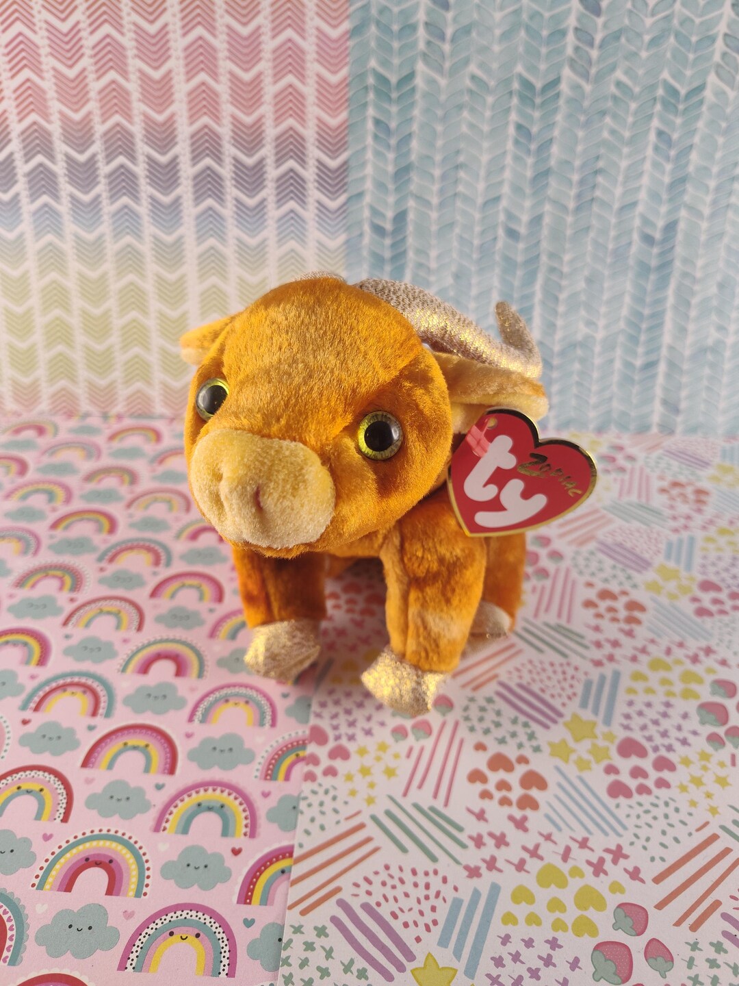 Vintage TY Beanie Baby (zodiac Collection) - Ox - 1937, 1949, 1961 ...