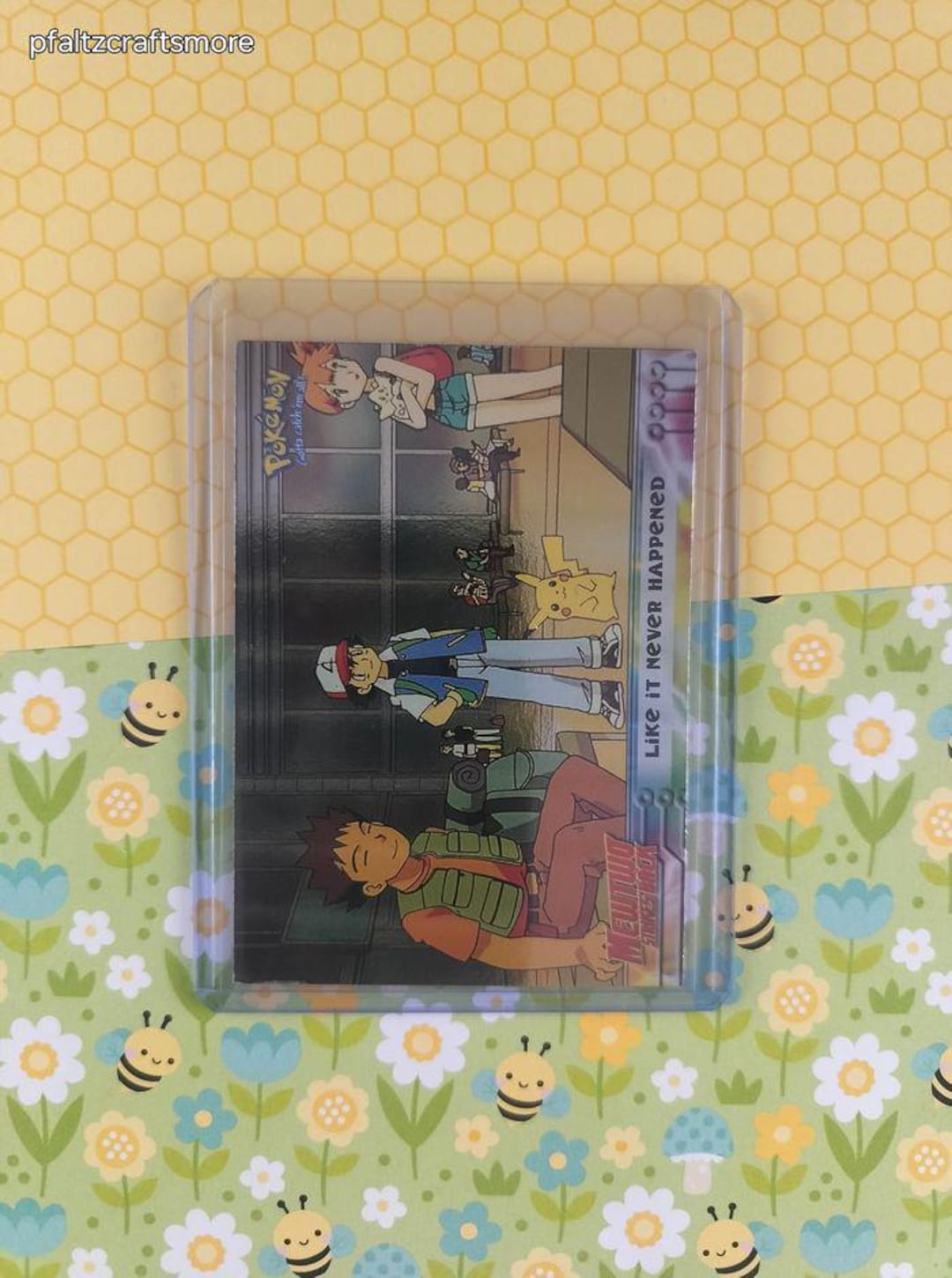 Vintage Mewtwo Strikes Back TOPPS #40 Like It Never Happened Holo Blue ...